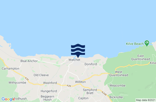 Watchet Beach Tide Times, High & Low Tide Table, Fishing Times | GB
