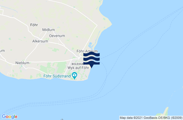 Wyk auf Foehr Tide Times, High & Low Tide Table, Fishing Times | DE